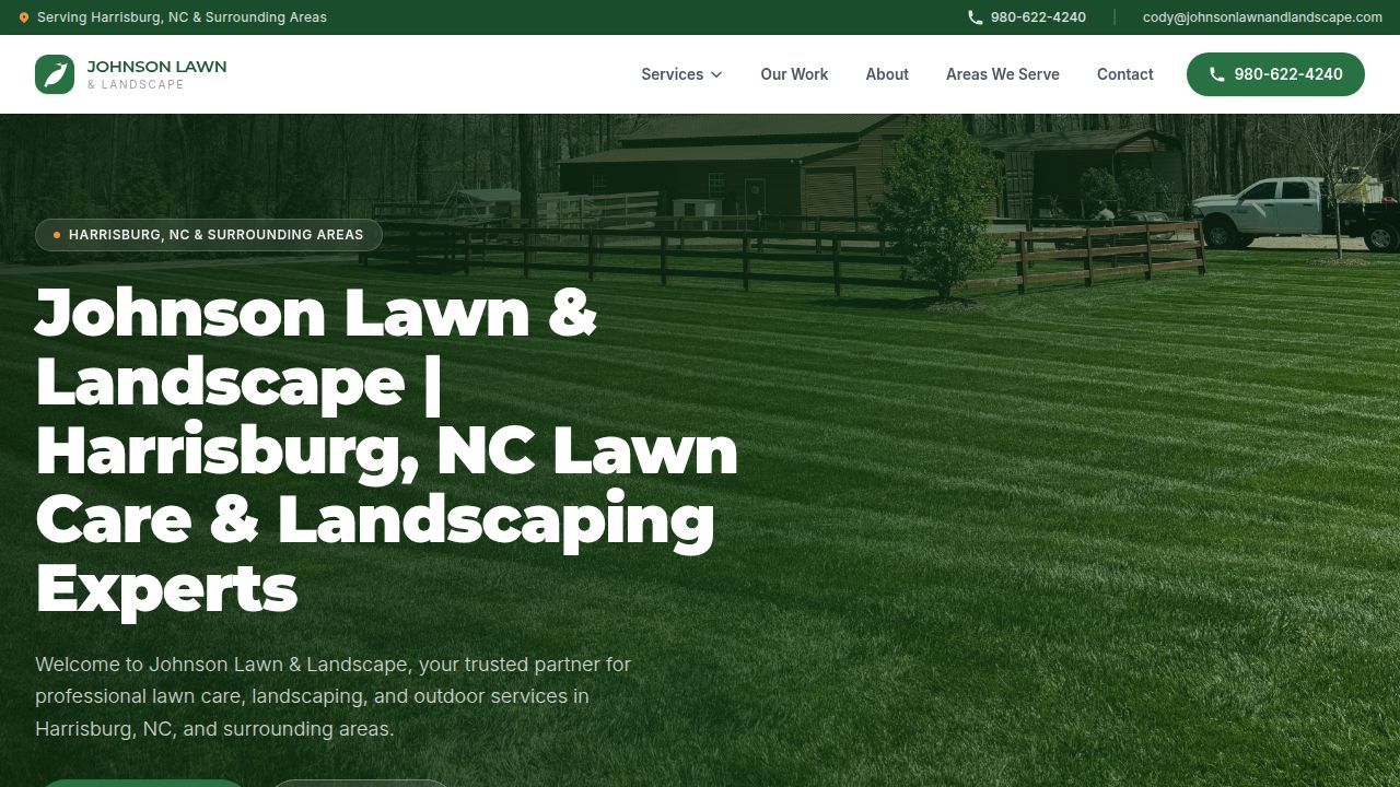 Johnson Lawn & Landscape | Harrisburg NC Lawn Care